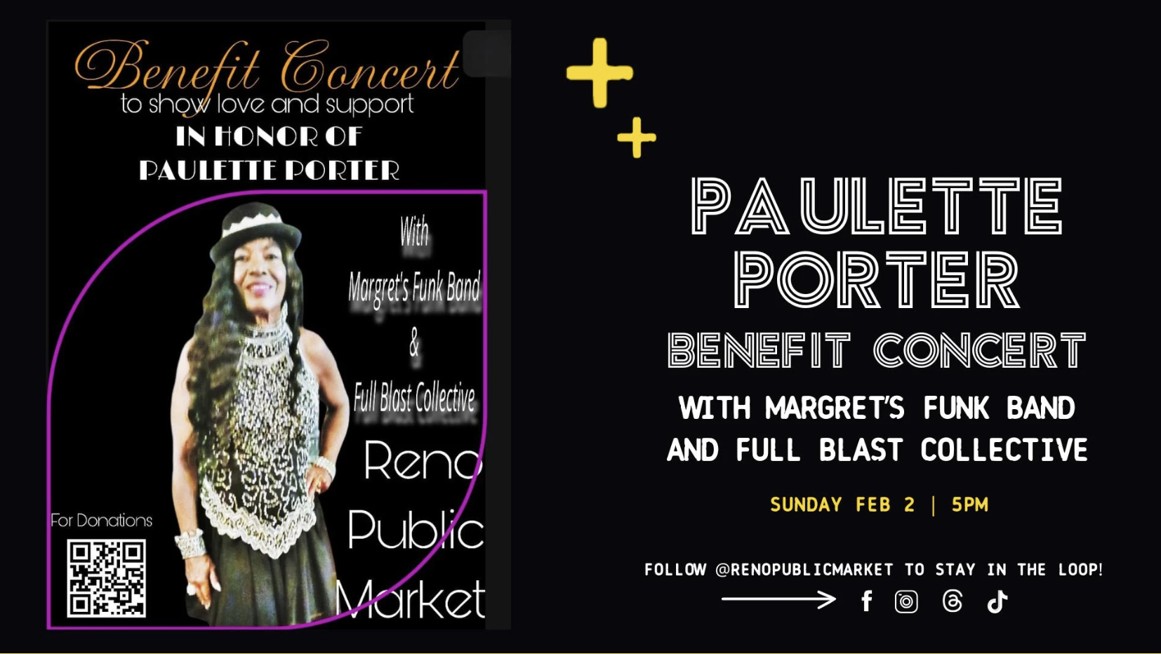Paulette Porter Benefit Concert | Reno Public Market | Nevada Events