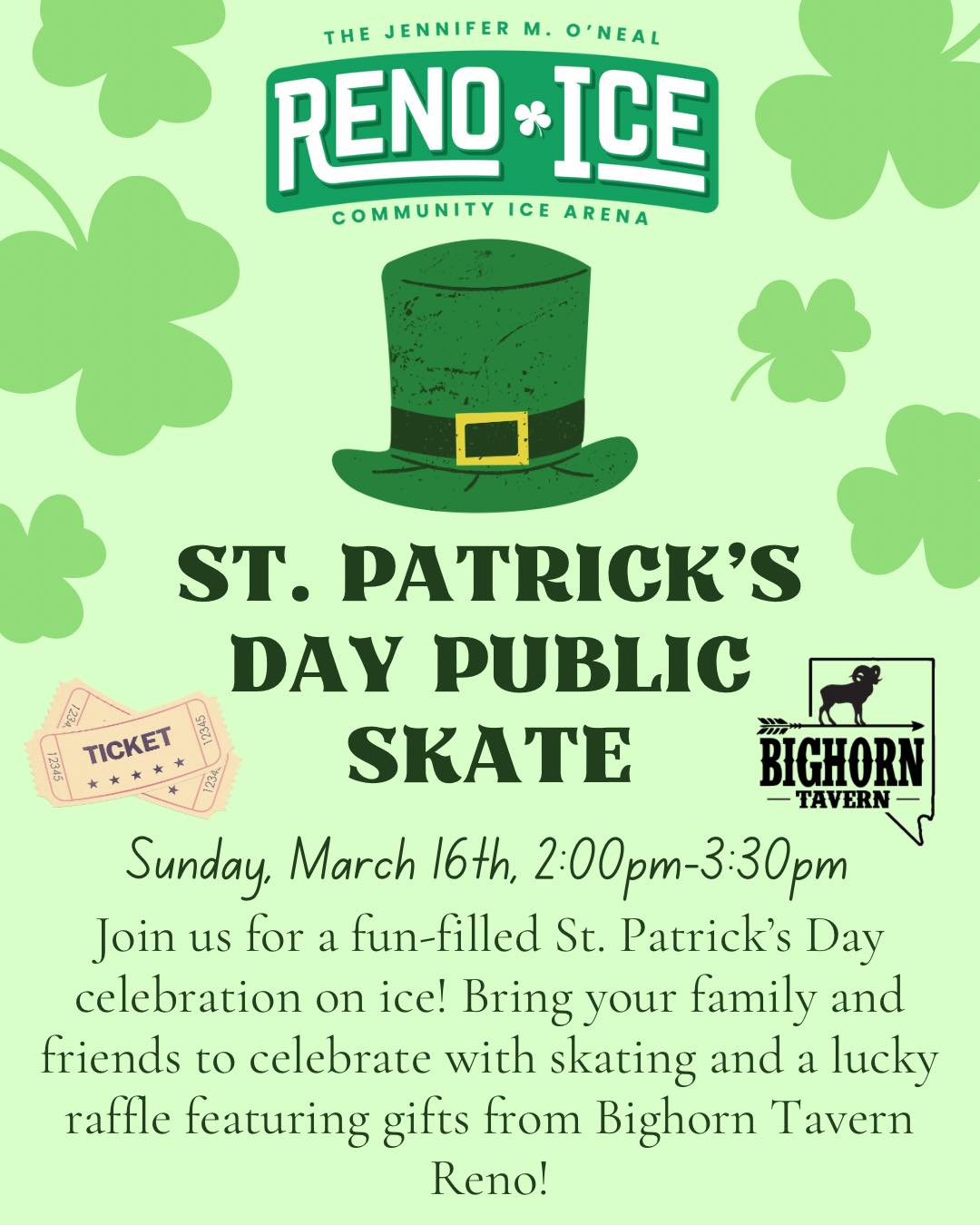 St. Patrick’s Day Public Skate | The Greater Reno Community Ice Skating ...